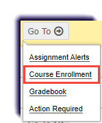 Viewing a Student's Enrollments – Ignitia