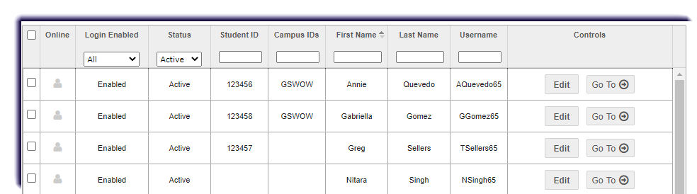 Viewing a Student's Gradebook – Ignitia