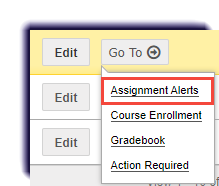 Viewing a Student's Assignment Alerts – Ignitia