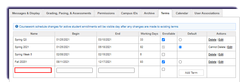Adding a Term – Ignitia
