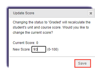 Manually Grading an Assignment Via Assignment Alerts Tab – Ignitia